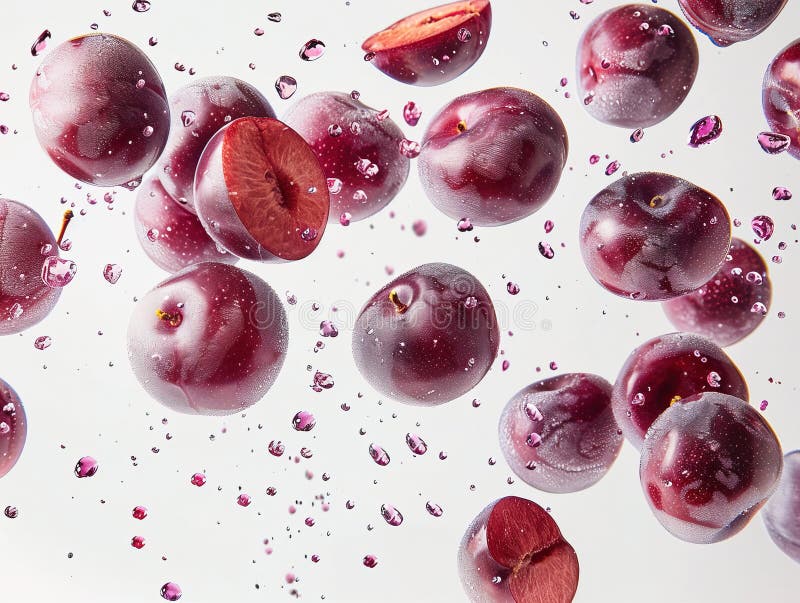 Photography of PLUMS Falling from the Sky, Hyperpop Colour Scheme ...