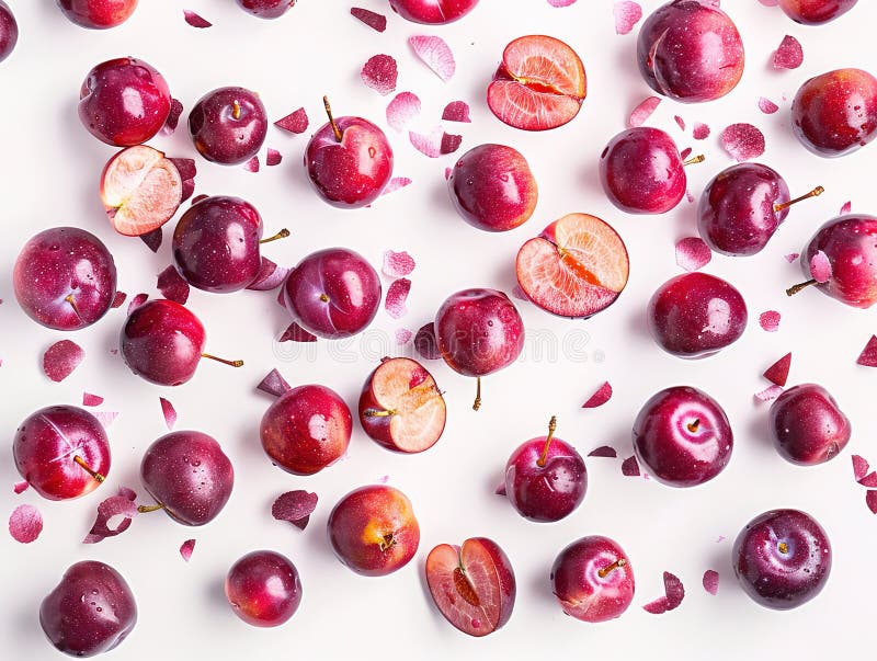 Photography of PLUMS Falling from the Sky, Hyperpop Colour Scheme ...