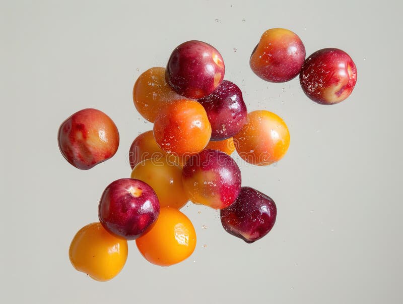 Photography of PLUMS Falling from the Sky, Hyperpop Colour Scheme ...