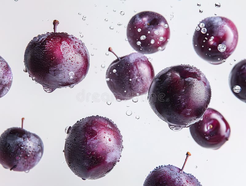 Photography of PLUMS Falling from the Sky, Hyperpop Colour Scheme ...