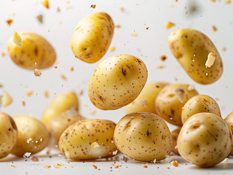 Photography of POTATOES Falling from the Sky, Hyperpop Colour Scheme ...