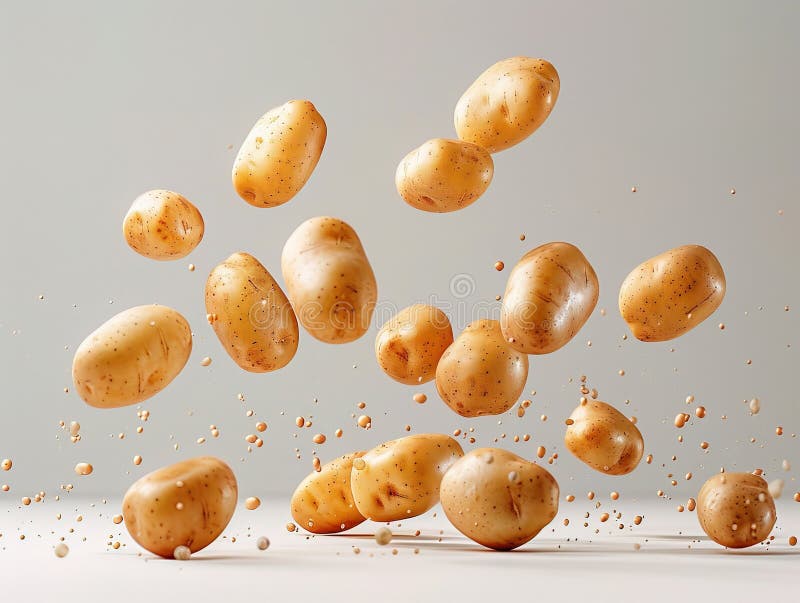Photography of POTATOES Falling from the Sky, Hyperpop Colour Scheme ...