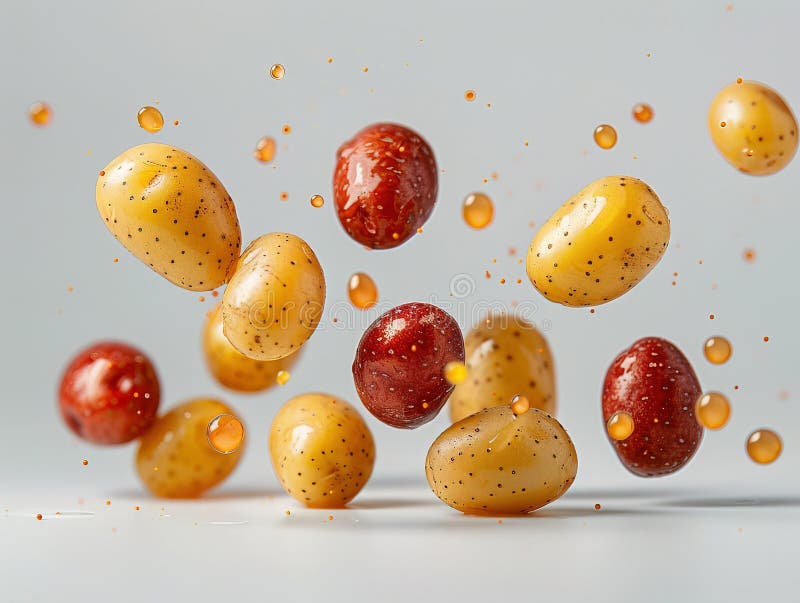 Photography of POTATOES Falling from the Sky, Hyperpop Colour Scheme ...