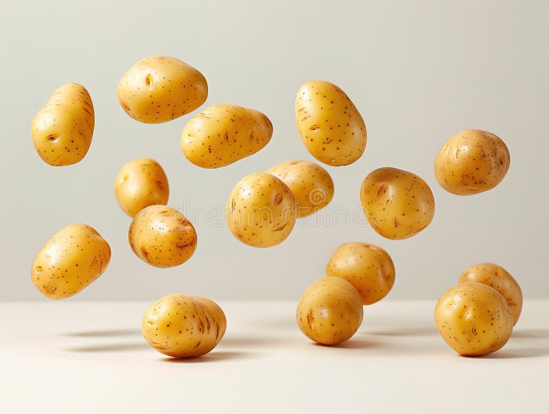 Photography of POTATOES Falling from the Sky, Hyperpop Colour Scheme ...