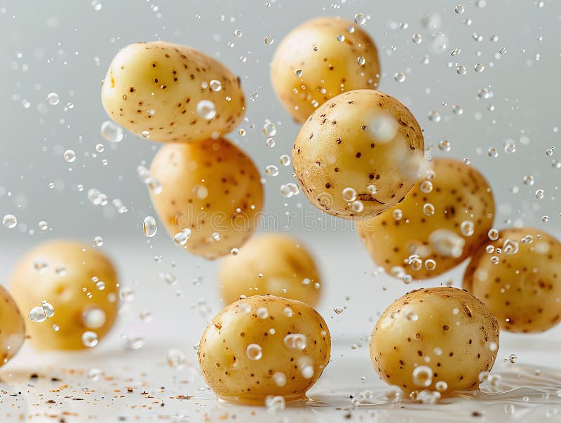 Photography of POTATOES Falling from the Sky, Hyperpop Colour Scheme ...