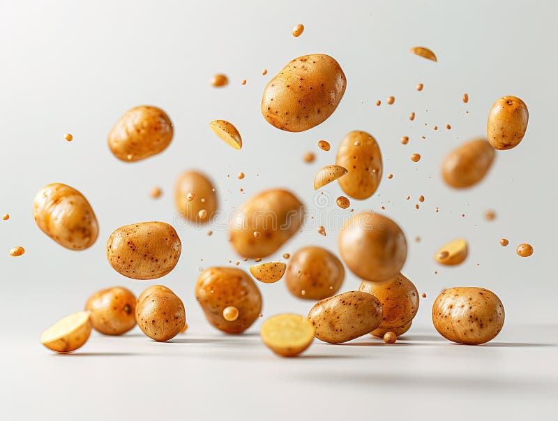 Photography of POTATOES Falling from the Sky, Hyperpop Colour Scheme ...