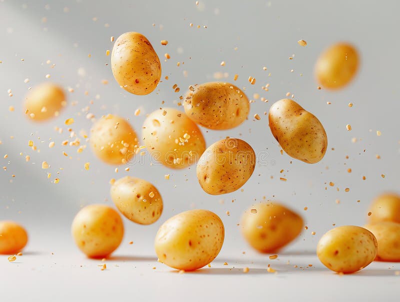 Photography of POTATOES Falling from the Sky, Hyperpop Colour Scheme ...