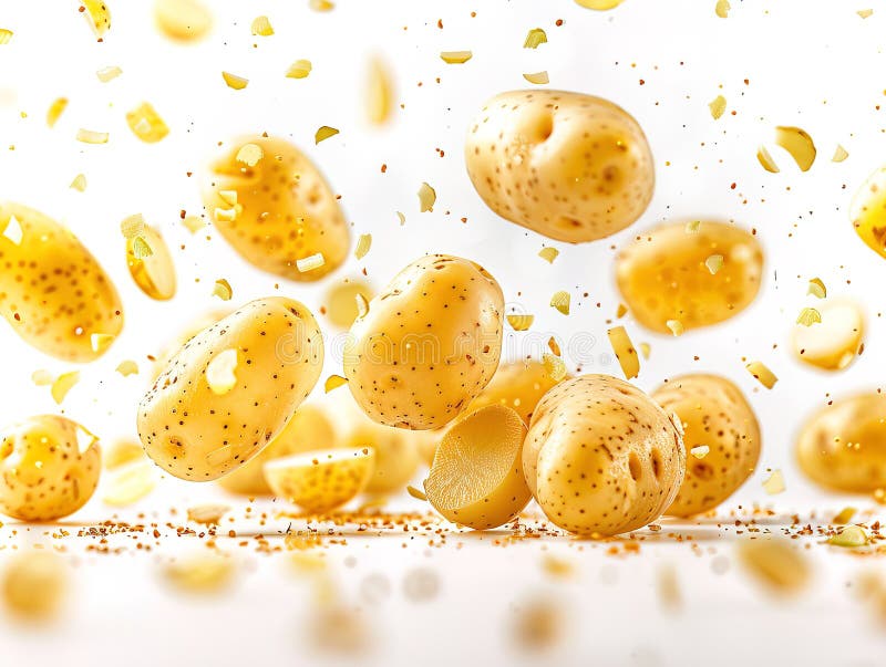 Photography of POTATOES Falling from the Sky, Hyperpop Colour Scheme ...