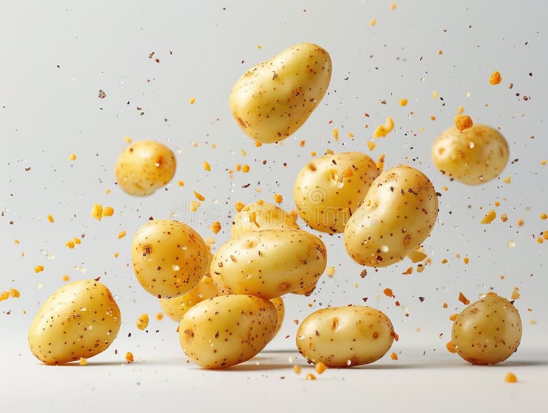 Photography of POTATOES Falling from the Sky, Hyperpop Colour Scheme ...
