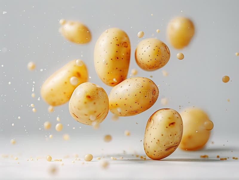 Photography of POTATOES Falling from the Sky, Hyperpop Colour Scheme ...
