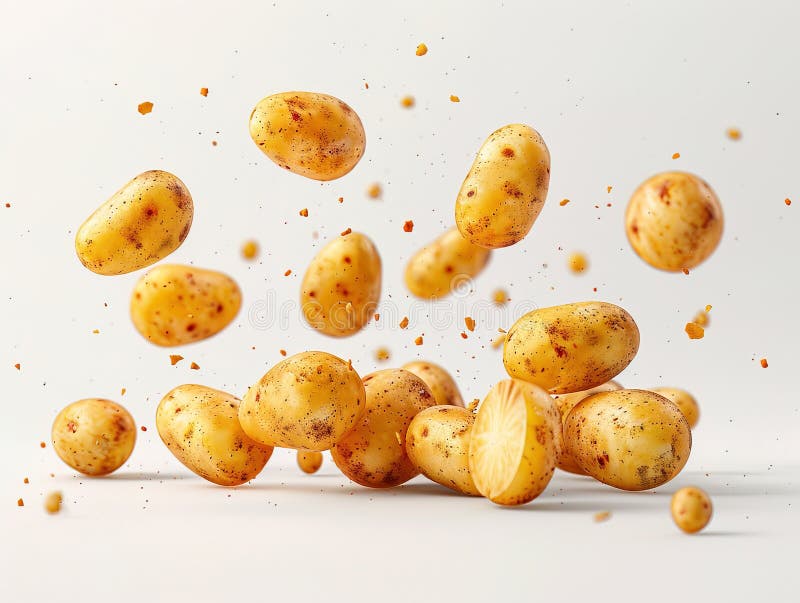 Photography of POTATOES Falling from the Sky, Hyperpop Colour Scheme ...
