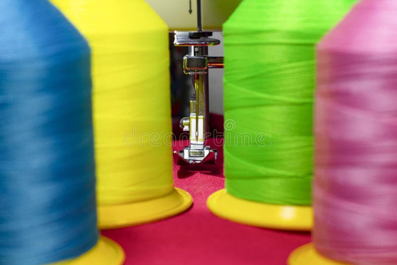 Colored Threads stock image. Image of fabrics, isolated - 85009327