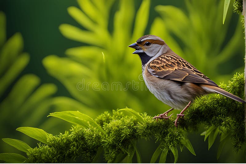 Photography of a Sparrow Mid-Flight, Intricate Patterns of Plumage ...