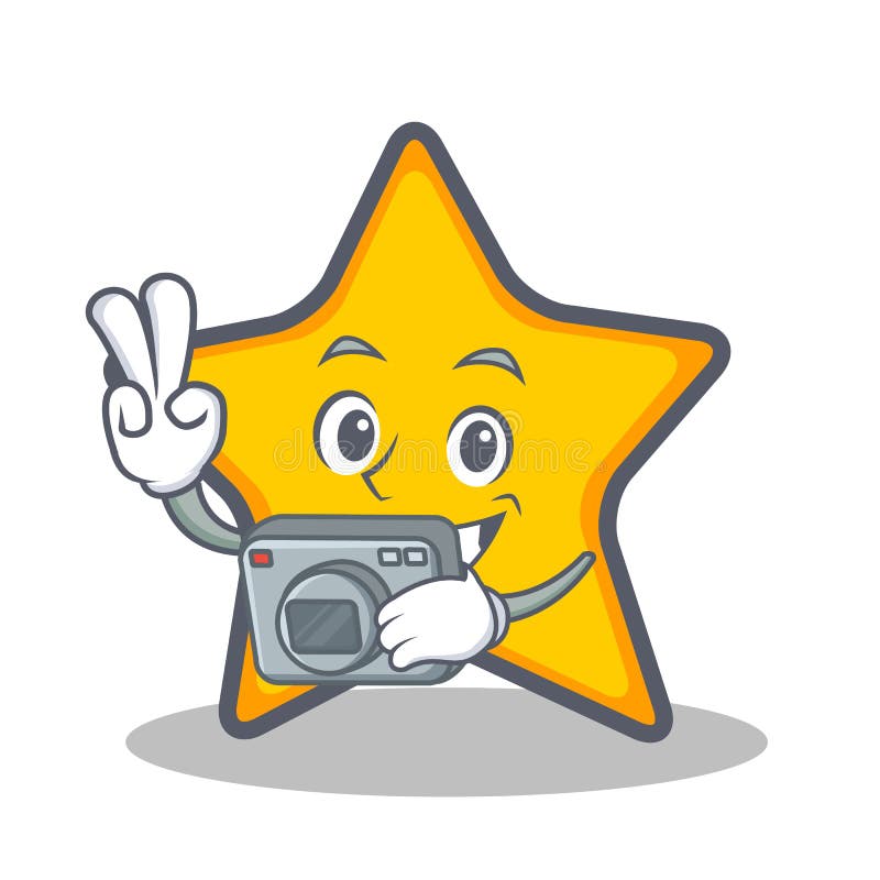 Star Character Cartoon Style with Board Stock Vector - Illustration of ...