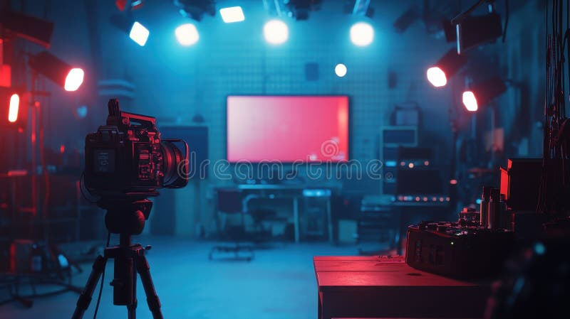 A Photography Studio with Lighting, Camera, and a Digital Screen for ...