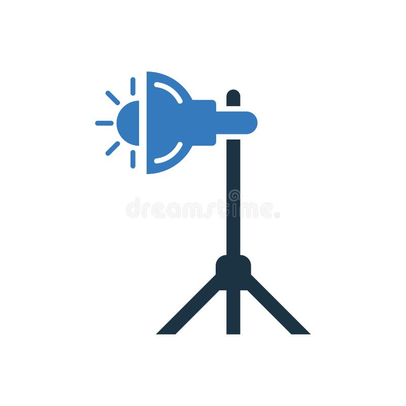 Photography Studio, Lighting Icon Design Stock Illustration ...