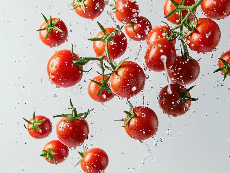 Photography of TOMATOES Falling from the Sky, Hyperpop Colour Scheme ...