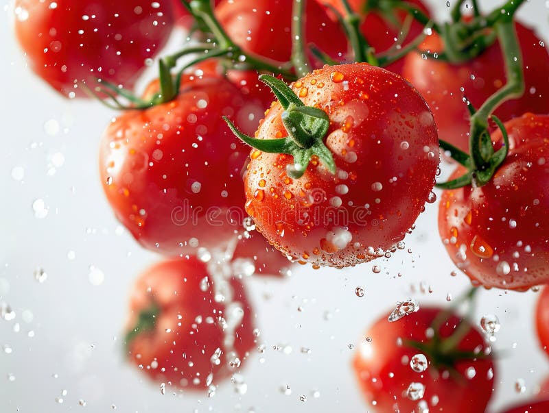 Photography of TOMATOES Falling from the Sky, Hyperpop Colour Scheme ...