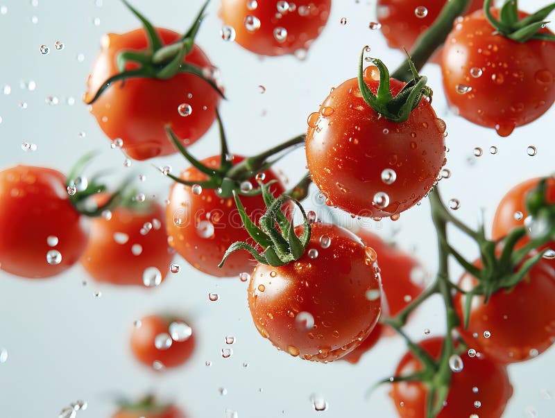 Photography of TOMATOES Falling from the Sky, Hyperpop Colour Scheme ...