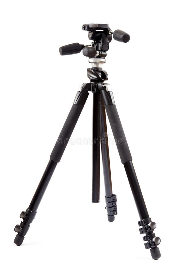 Photography Tripod on a White Background in High Definition Stock Image ...