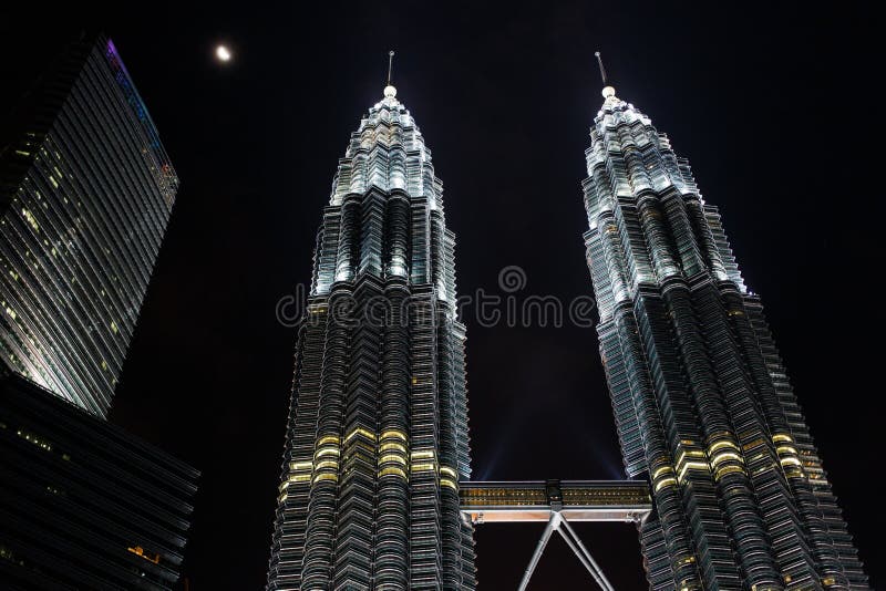 Photography Two High Modern Building Stock Photo - Image of ...