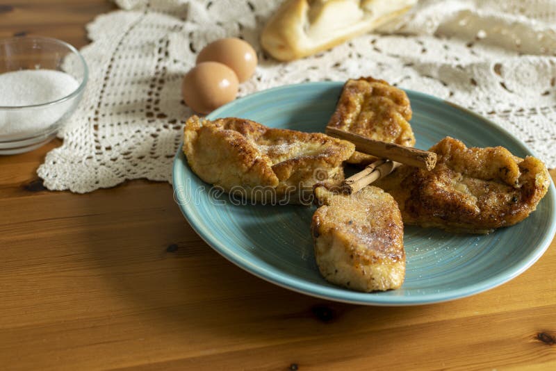 Photography of a Typical Spanish Dessert Eaten during Easter. Morning ...