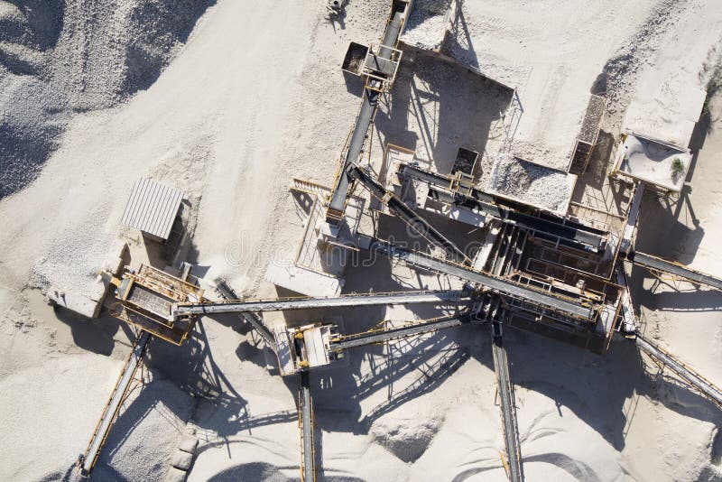 Factory of Aggregates for Construction Stock Image - Image of ...