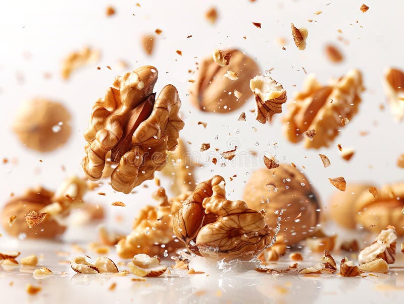 Photography of WALNUTS Falling from the Sky, Hyperpop Colour Scheme ...