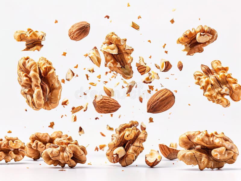 Photography of WALNUTS Falling from the Sky, Hyperpop Colour Scheme ...