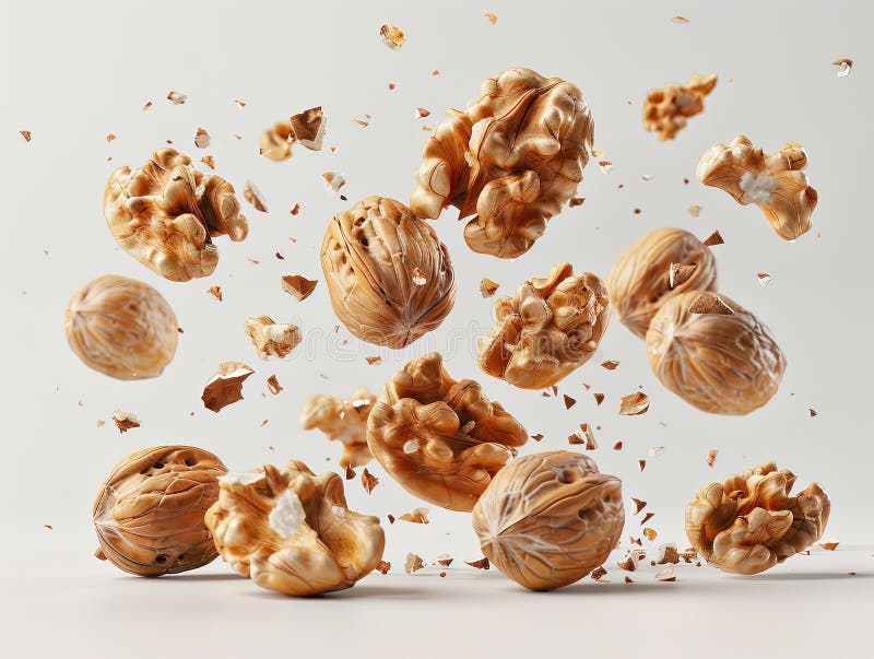 Photography of WALNUTS Falling from the Sky, Hyperpop Colour Scheme ...