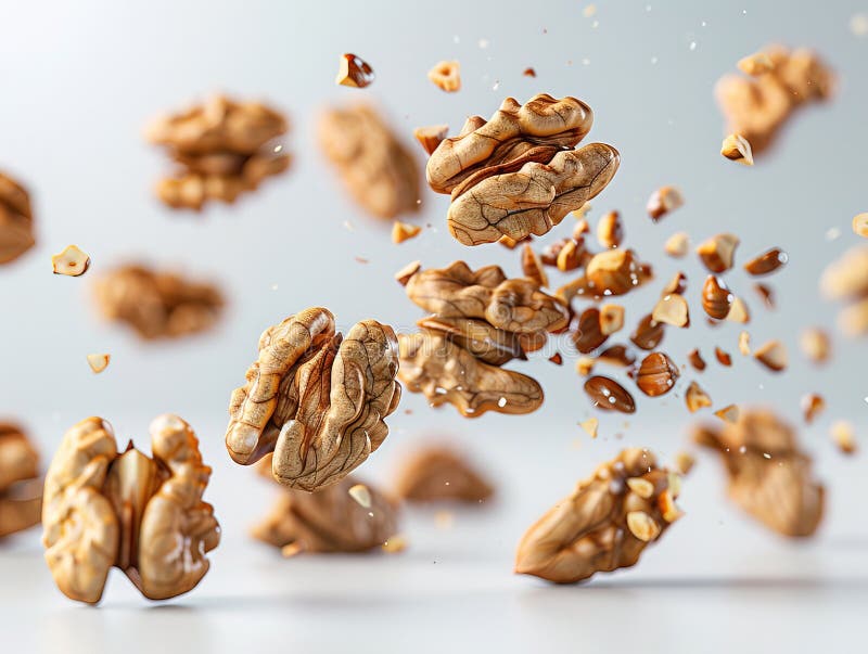 Photography of WALNUTS Falling from the Sky, Hyperpop Colour Scheme ...