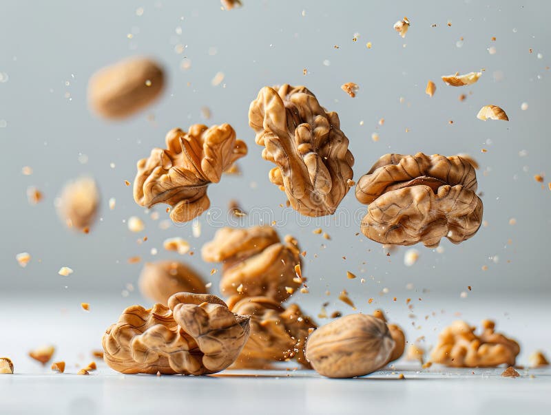 Photography of WALNUTS Falling from the Sky, Hyperpop Colour Scheme ...