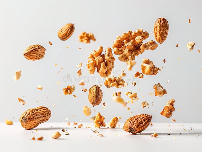 Photography of WALNUTS Falling from the Sky, Hyperpop Colour Scheme ...