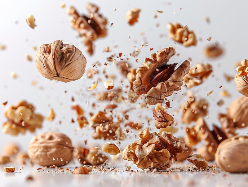 Photography of WALNUTS Falling from the Sky, Hyperpop Colour Scheme ...