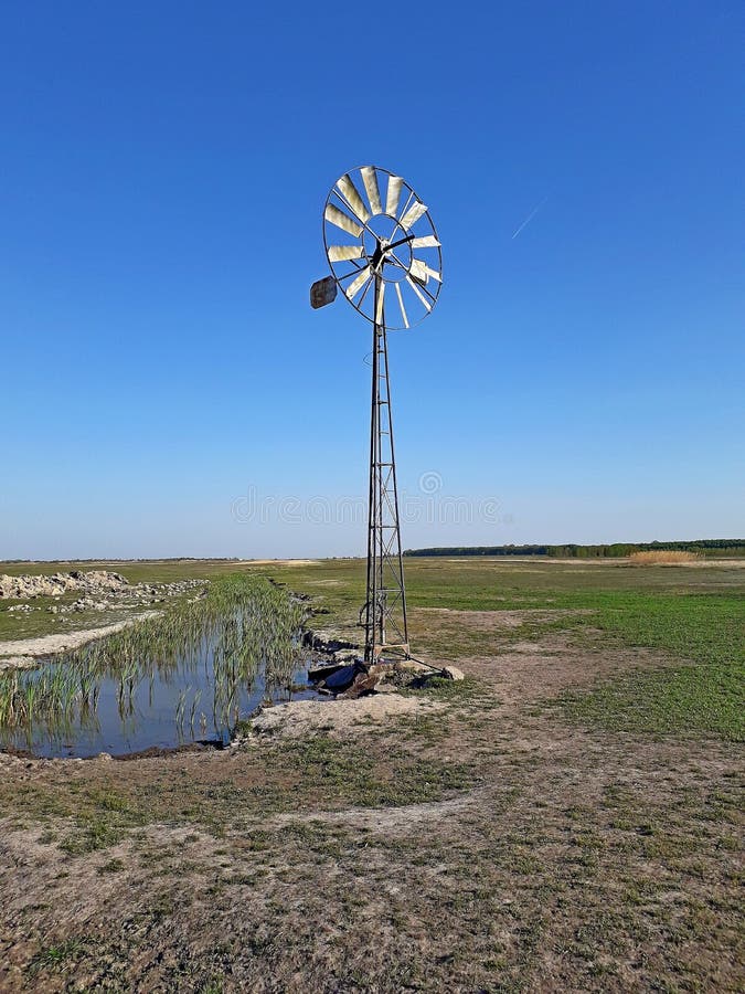 Photography of windpump stock image. Image of ground - 185807789