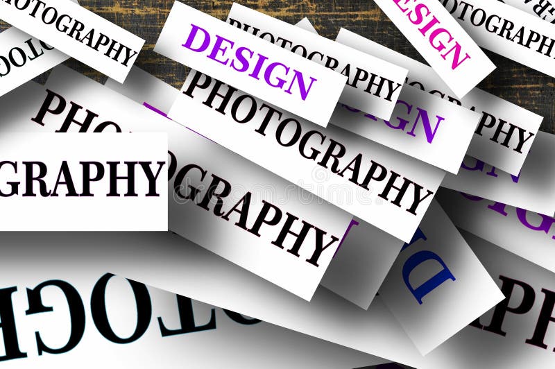 Photography Word Concept In Camera Shape Stock Illustration ...