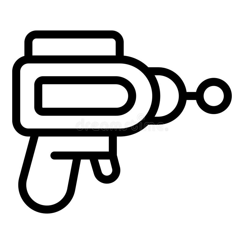 Photon Pointer Icon Outline Vector. Alien Flash Gun Stock Vector ...