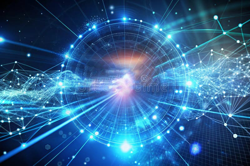 Photon Systems in Action Visualization Stock Illustration ...