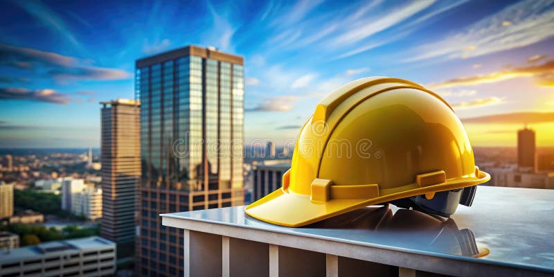 Photorealistic AI Rendering of a Yellow Safety Helmet on an ... Photorealistic AI Rendering of a Yellow Safety Helmet on an ...
