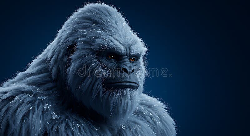 A Photorealistic Close-up of a Huge Imposing Yeti at Dusk - Generated ...