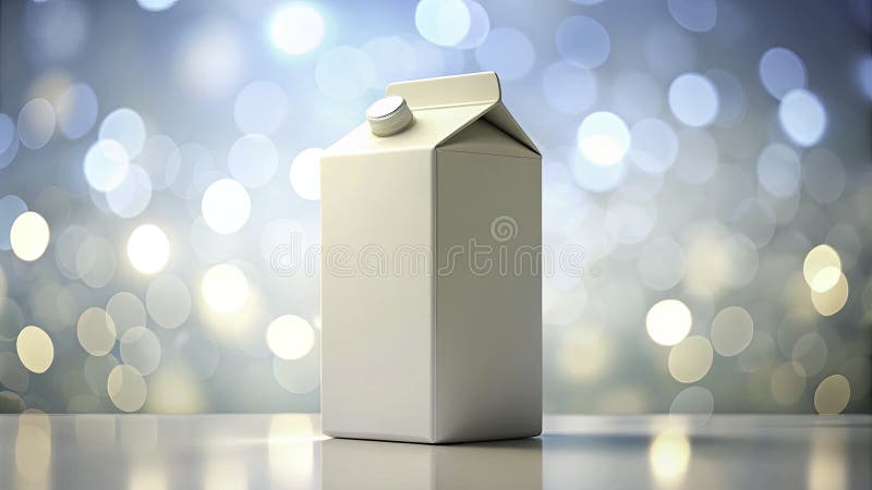 Photorealistic 3D Mockup of Empty Milk and Juice Cartons a Versatile ...