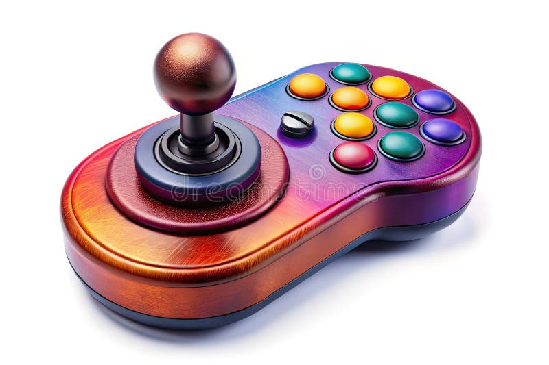 Photorealistic Flat Joystick a Detailed Closeup of a Modern Game ...