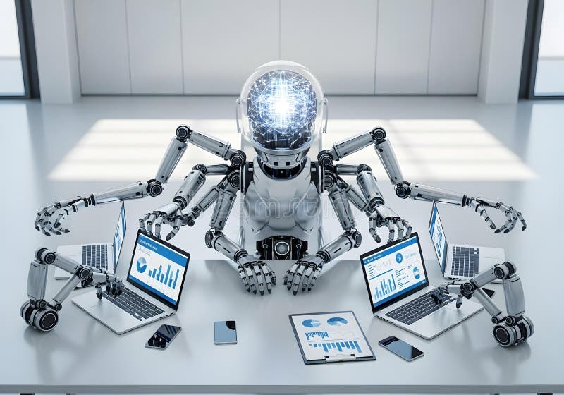 Multi Armed Humanoid Robot Stock Illustrations – 19 Multi Armed ...