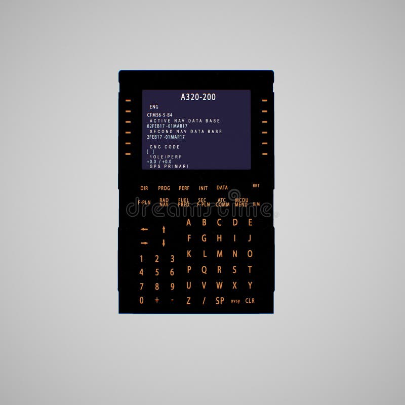 MCDU panel editorial photography. Illustration of equipment - 184241692