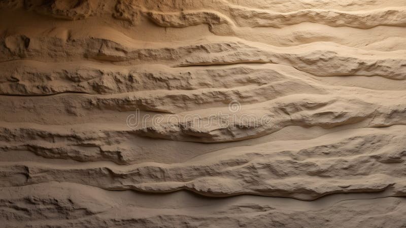 Photorealistic Hyperdetailed Ancient Cave Wall, Brown Mud Texture with ...