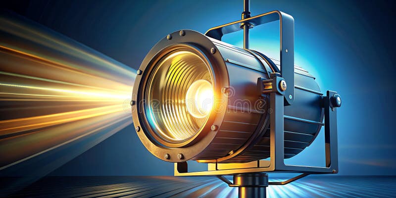 Photorealistic IES Projector Spotlight Simulation Isolated Photometric ...