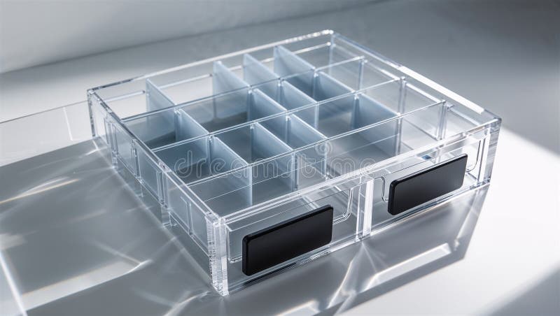 Photorealistic Image of a Acrylic Drawer Stacker with Rounded Corners ...
