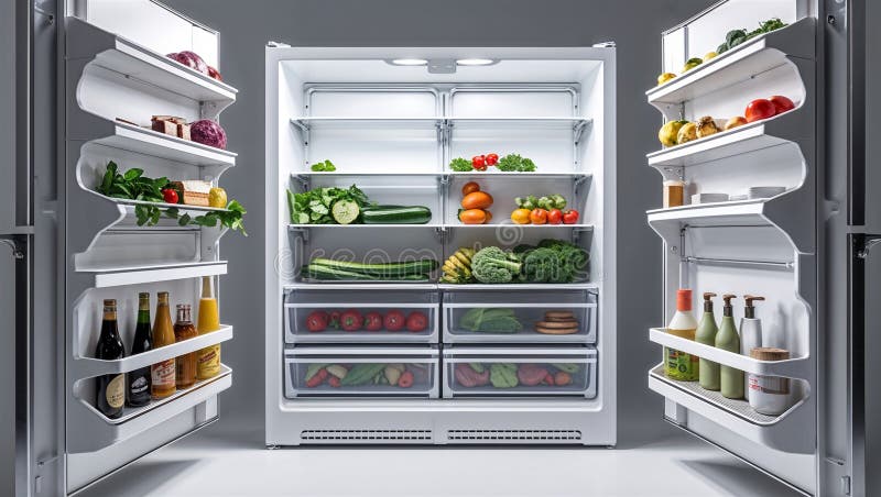Photorealistic Image of a Adjustable Fridge Shelf with Removable Parts ...