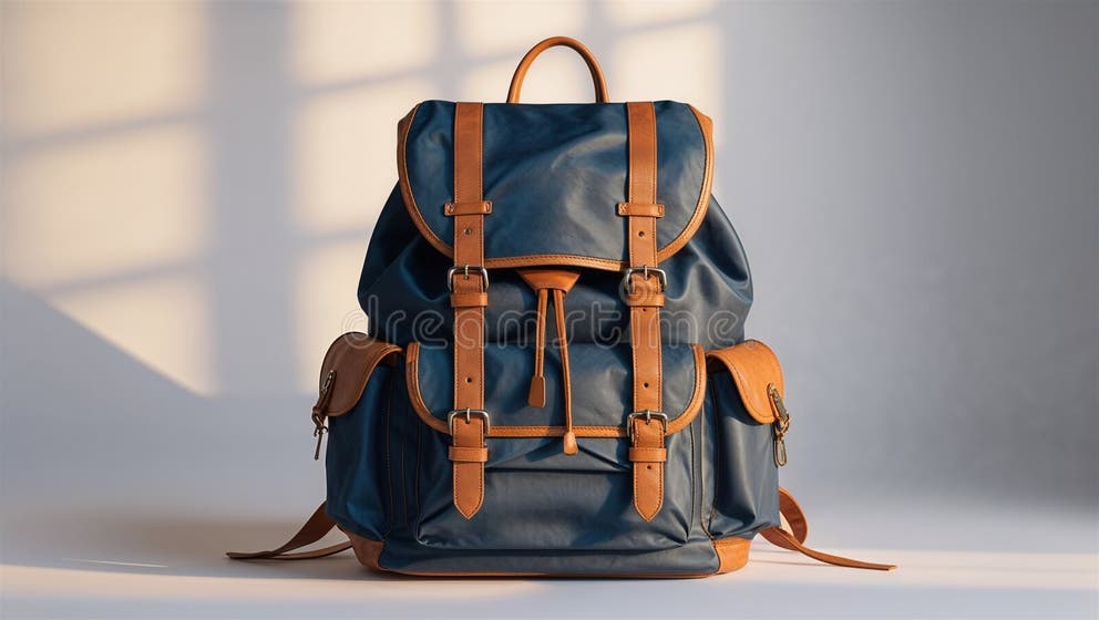 Photorealistic Image of a Backpack on a Clothing Rack Stock ...