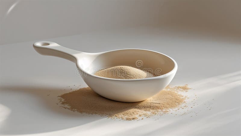 Photorealistic Image of a Ceramic Portion Divider Puck in a Clean ...